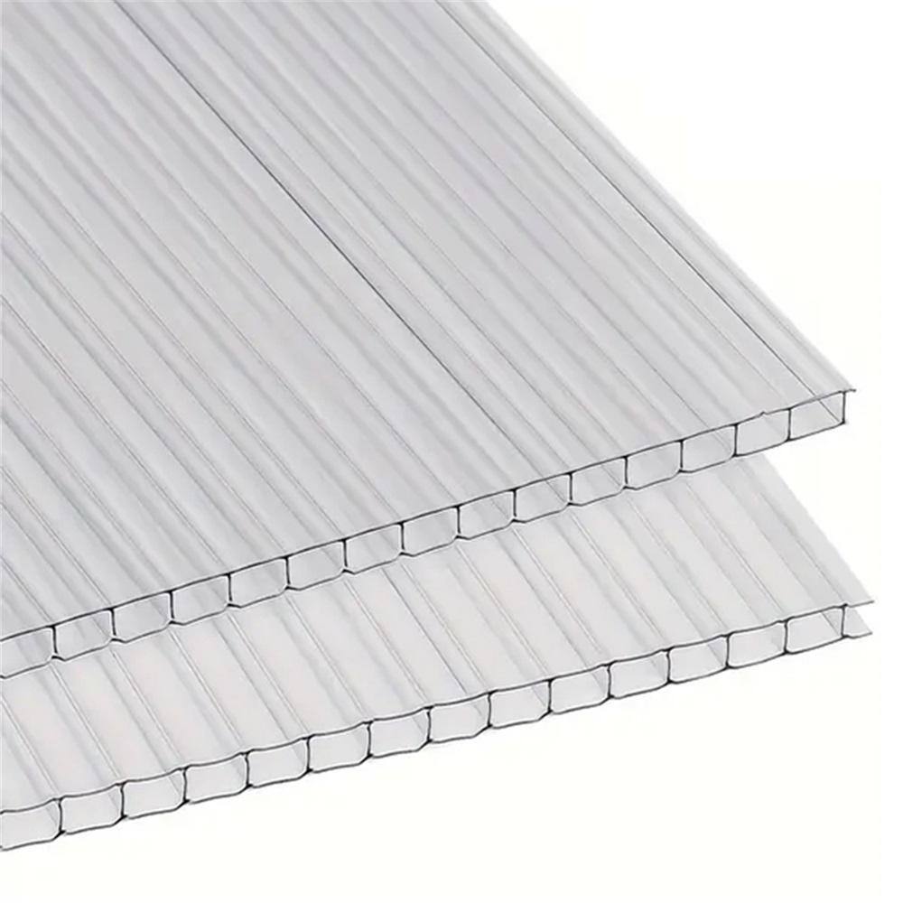 Wellco 24 in. x 48 in. x 0.236 in. (6 mm) Multiwall Polycarbonate Sheet ...