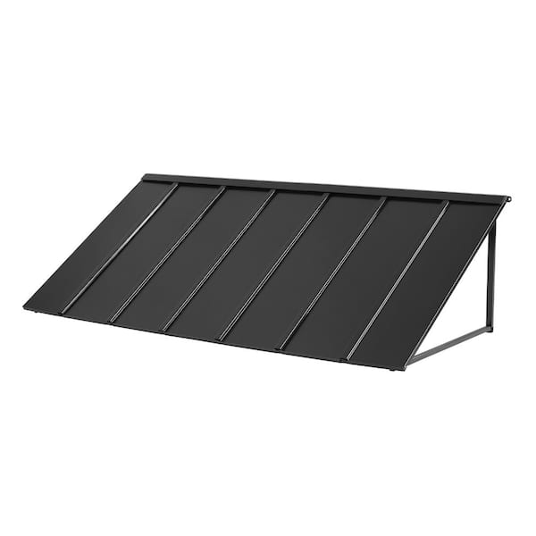 80 x 36 in Metal Outdoor Steel Front Door Awnings Door Canopy Anti-Rust ...