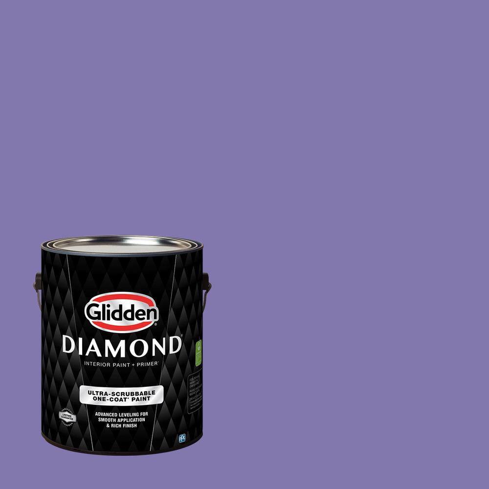 Glidden Diamond 1 gal. PPG1247-6 Purple Rhapsody Satin Interior Paint ...