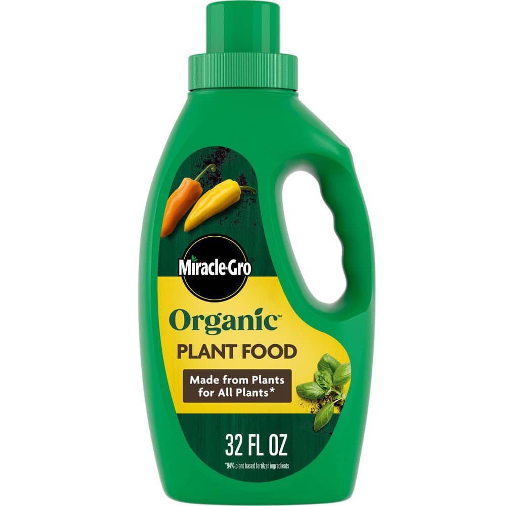Miracle-Gro Organic Plant Food 32 Oz., All Purpose, Feeds Instantly, Use with Container Plants ...