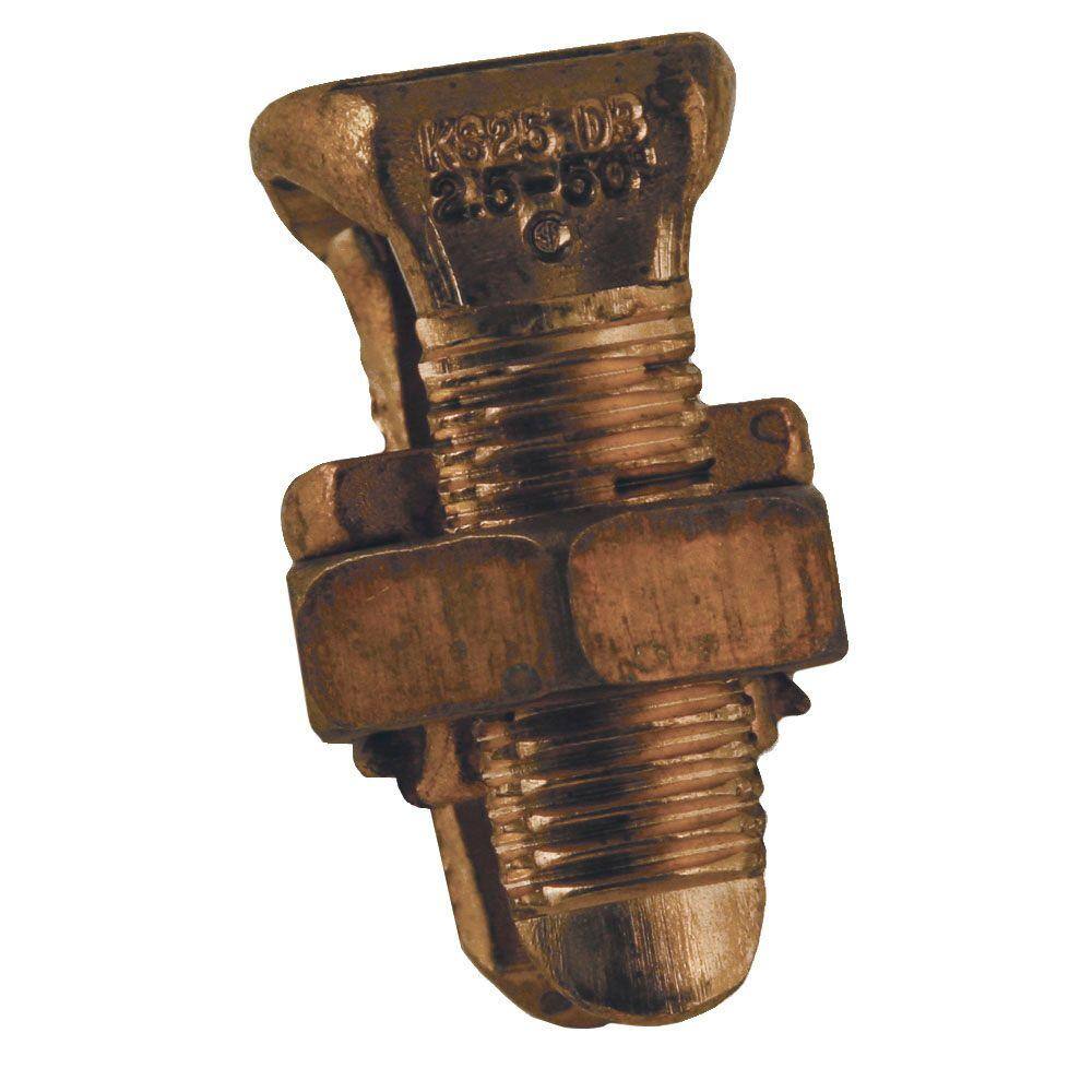 RACO 4 - 1/0-Gauge Copper Alloy Split Bolt KS25BAG1R - The Home Depot