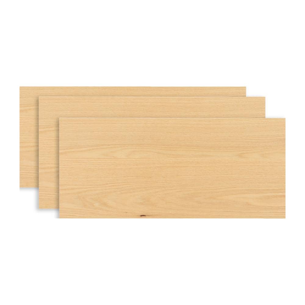 Walnut Hollow 3/4 in. x 12 in. x 24 in. Edge-Glued Oak Hardwood Boards ...