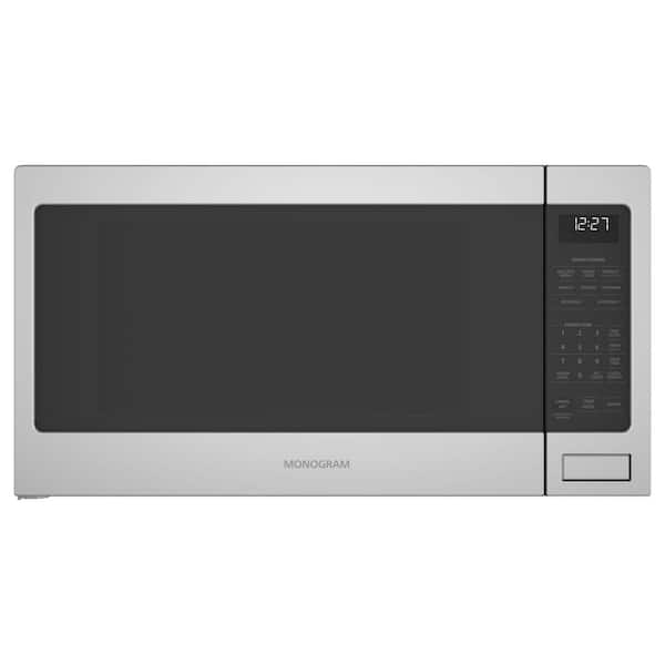 GE 24.125 in. Width 2.2 cu.ft. Black Stainless Steel 700-Watt ...