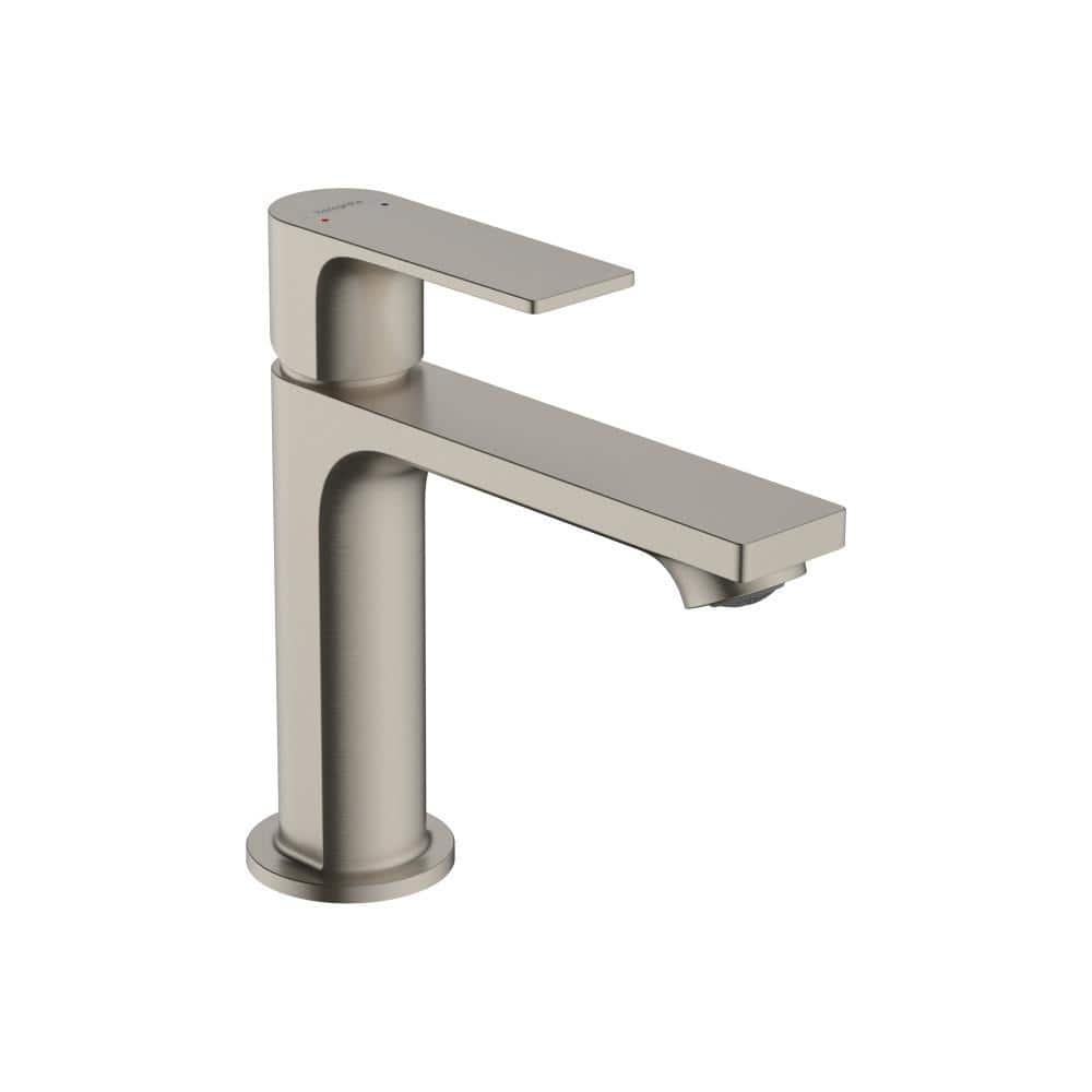 Hansgrohe Rebris E Single Handle Single Hole Bathroom Faucet in Brushed ...