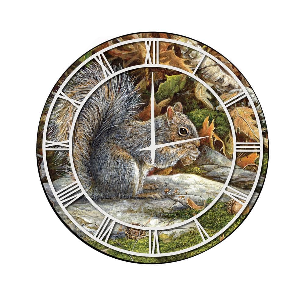 "Picnic Lunch" Full Coverage Art and White Numbers Imaged Wall Clock CL ...