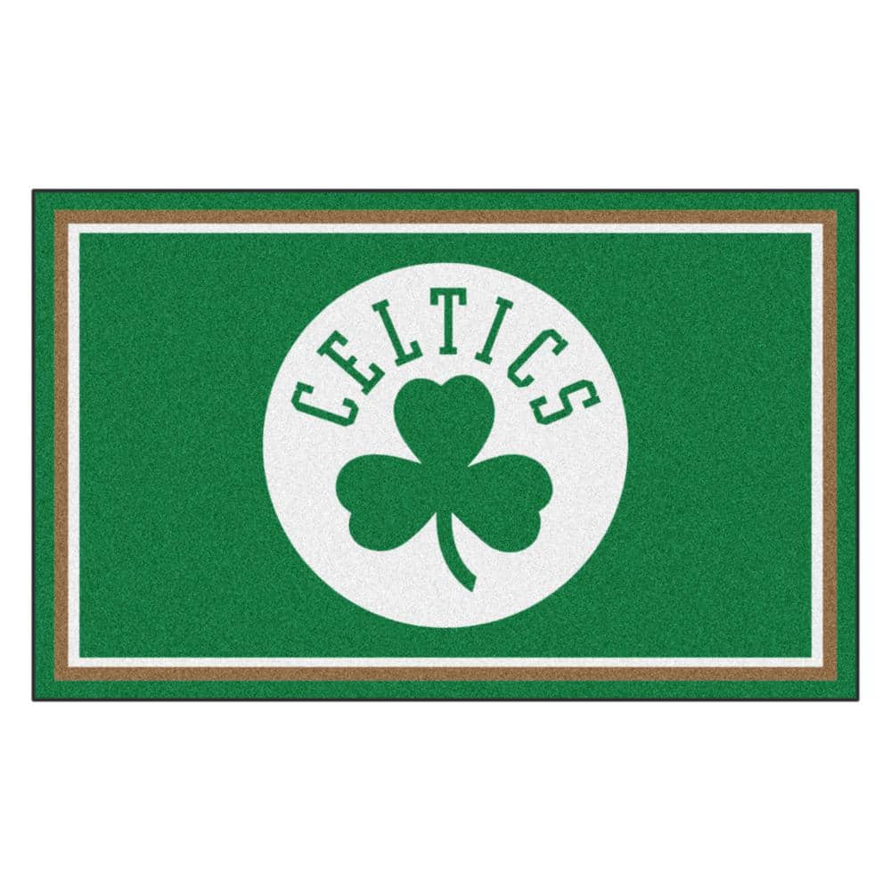 FANMATS NBA - Boston Celtics Green 4 ft. x 6 ft. Area Rug 20419 - The ...