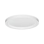 AMAX LIGHTING Round Slim Disk Length 7 in White Recessed Integrated LED ...
