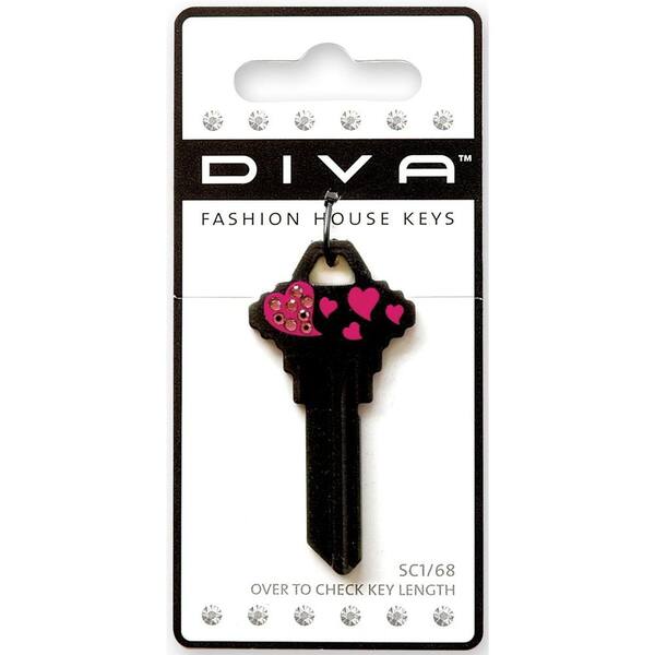 The Hillman Group #68 Blank Diva Tail Heart House Key 87049 - The Home ...