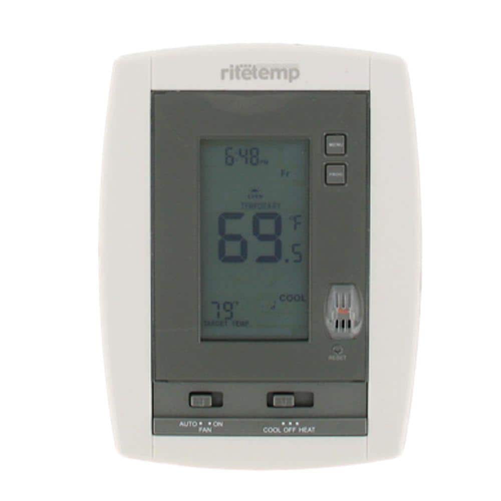 Rite Temp 7-Day Touch Screen Programmable Thermostat 6036 - The Home Depot