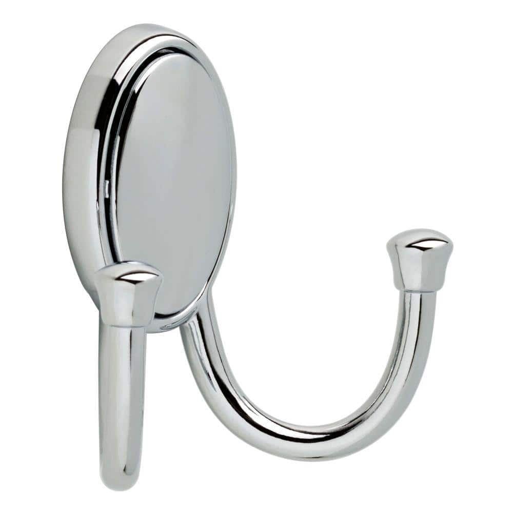 Liberty Atticus 2-7/9 in. Chrome Double Wall Hook with Concealed ...