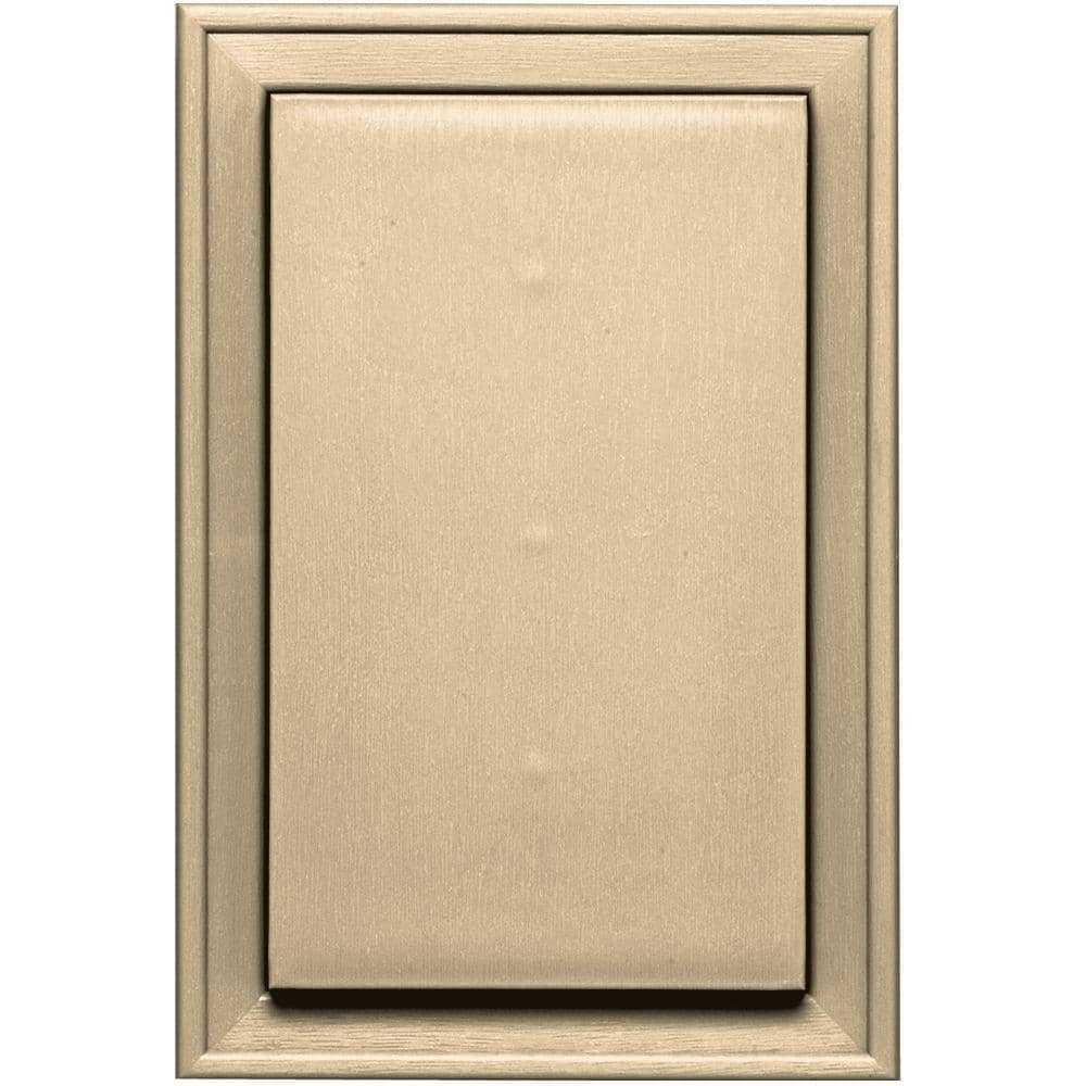 Builders Edge 8.125 in. x 12 in. #012 Dark Almond Jumbo Mounting Block ...