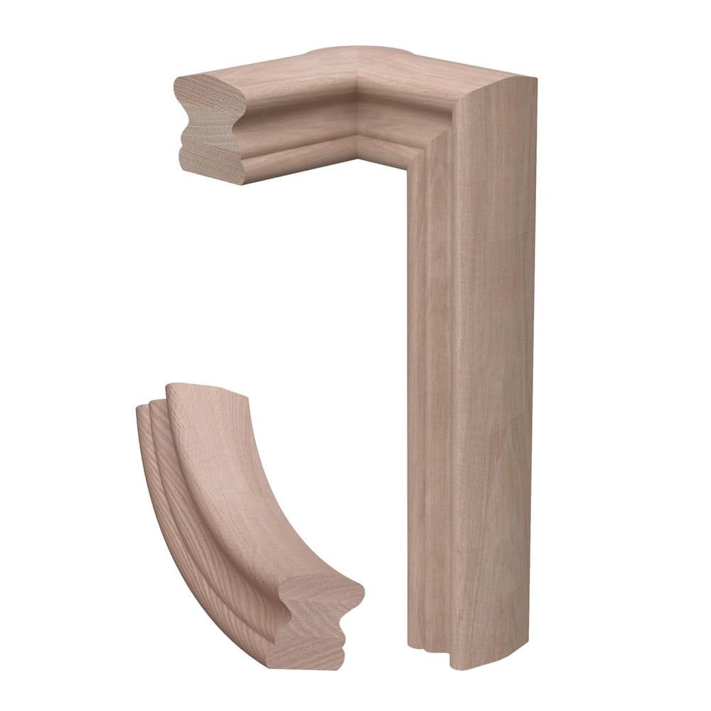 EVERMARK Stair Parts 7581 Unfinished White Oak Left-Hand 2-Rise ...
