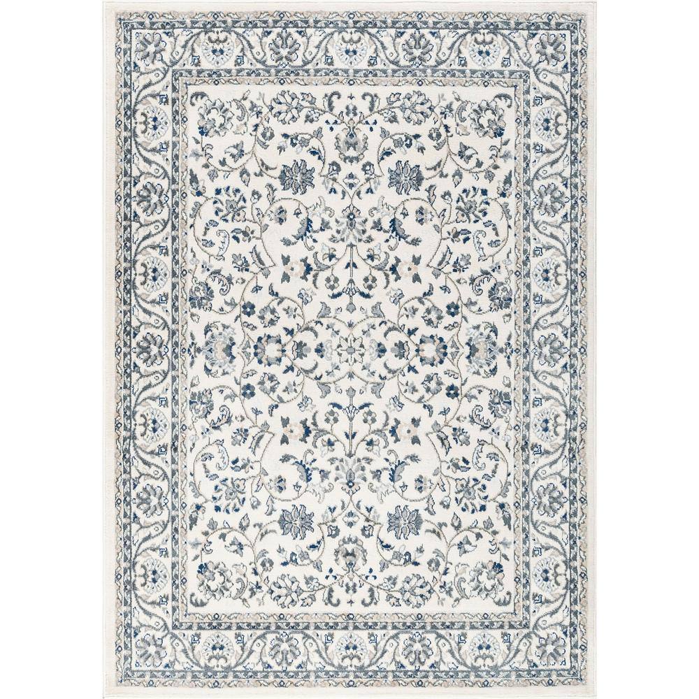 Tayse Madison Area Rug MDN4617 Traditional Cream Bulbs Mirrored 5 x 7 ...