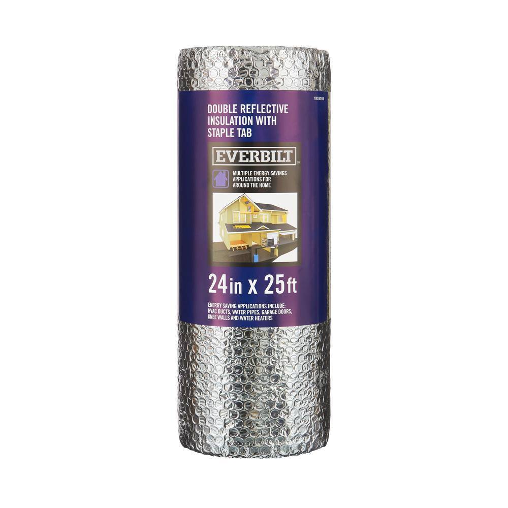 Everbilt MBBM 24 in. x 25 ft. Double Reflective Insulation Staple Tab 9000823600002 - The Home Depot