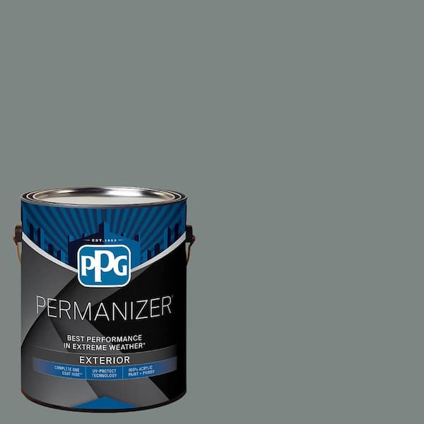PERMANIZER 1 gal. PPG10-06 Thunderbolt Satin Exterior Paint PPG10-06PZ ...