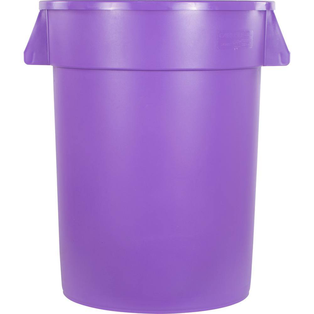 Carlisle Bronco 32 Gal. Purple Round Trash Can (4-Pack)-34103289 - The ...