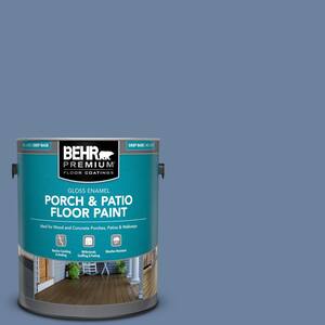 BEHR PREMIUM 1 gal. #S530-5 Brisk Blue Gloss Enamel Interior/Exterior ...