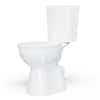 Simple Project 19 in. Rear Discharge Toilet 2-Piece 1.0/1.6 GPF Dual ...