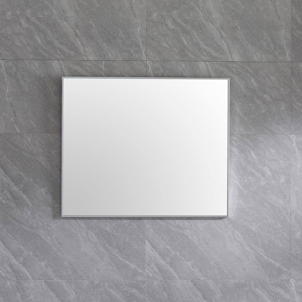 Eviva Sax 36 in. W x 30 in. H Framed Rectangular Bathroom Vanity Mirror ...
