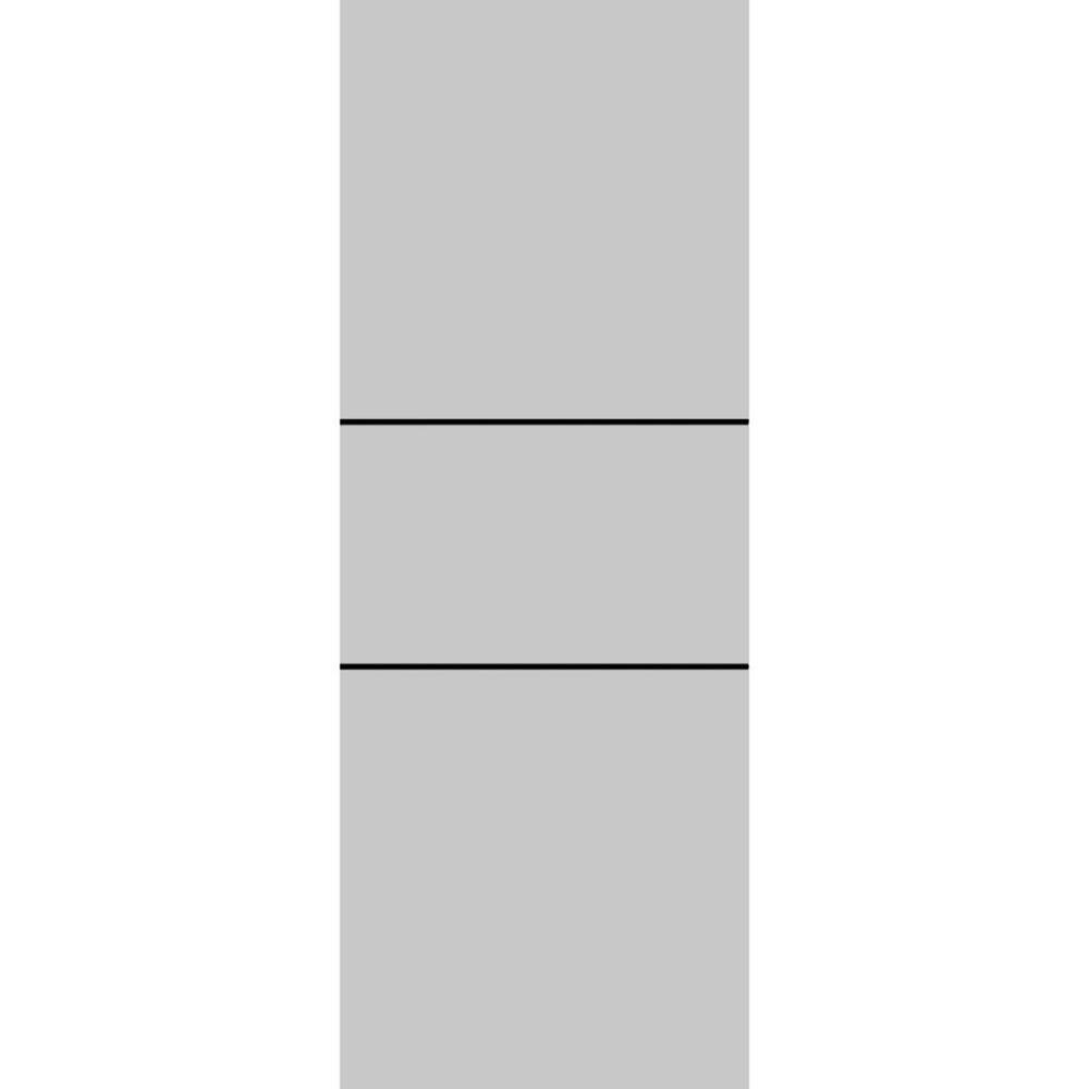 Sartodoors 24 in. x 26 in. Solid Wood with Honeycomb Matte Grey Interior Door Slab PLANUM0014S ...