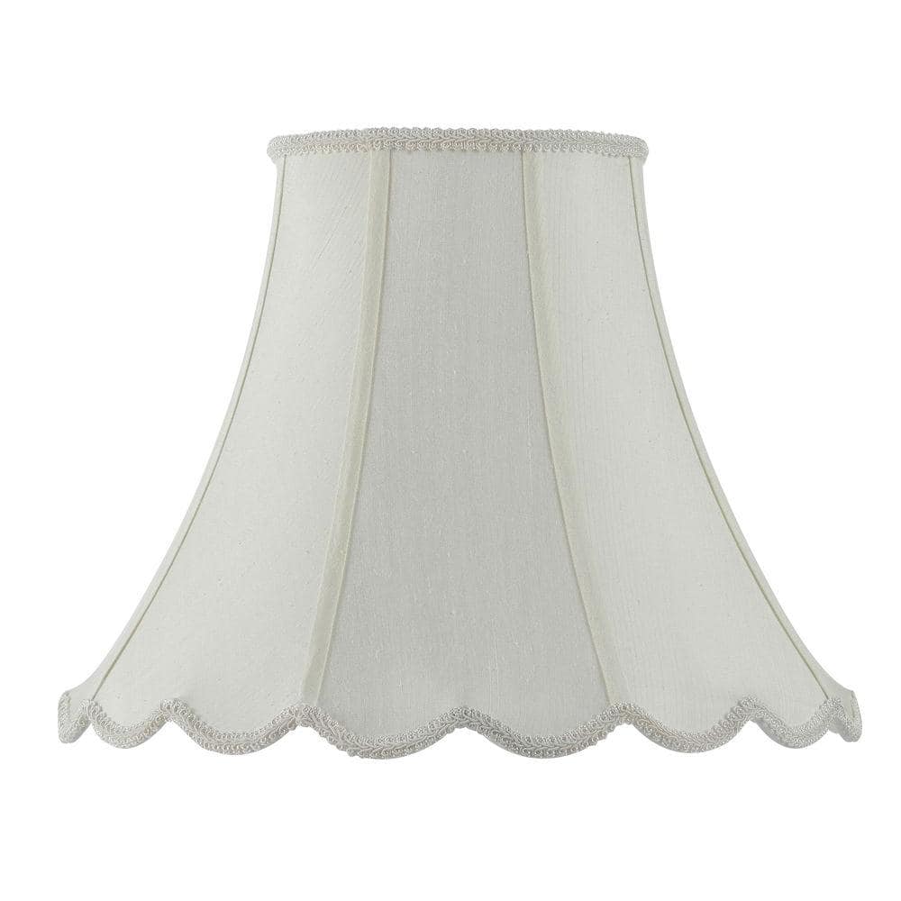 CAL Lighting 14 in. Eggshell Fabric Shade SH-8105/18-EG - The Home Depot