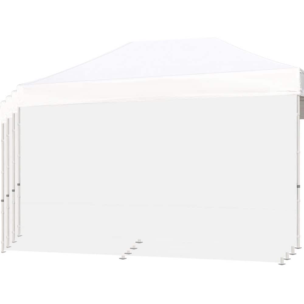 CoastShade 10 ft. x 20 ft. White Commercial Pop Up Canopy Sidewall Kit ...