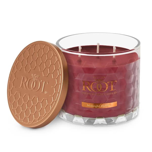ROOT CANDLES 3 Wick Honeycomb Midnight Dahlia Crimson Red Scented Jar ...
