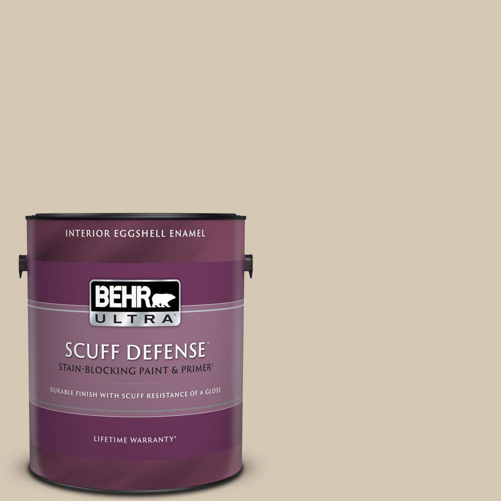 BEHR ULTRA 1 gal. #MQ3-10 French Beige Extra Durable Eggshell Enamel ...
