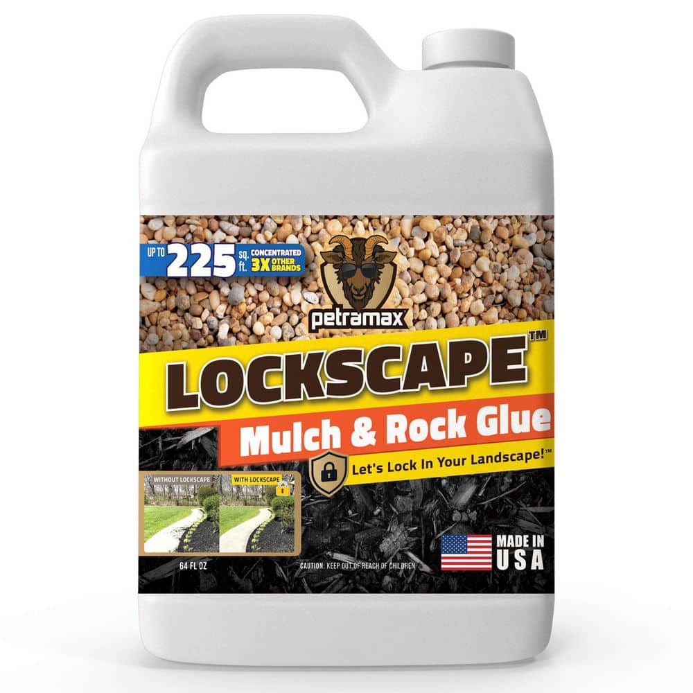 PETRAMAX 64 oz. Lockscape Outdoor Mulch and Rock Glue Concentrate for ...