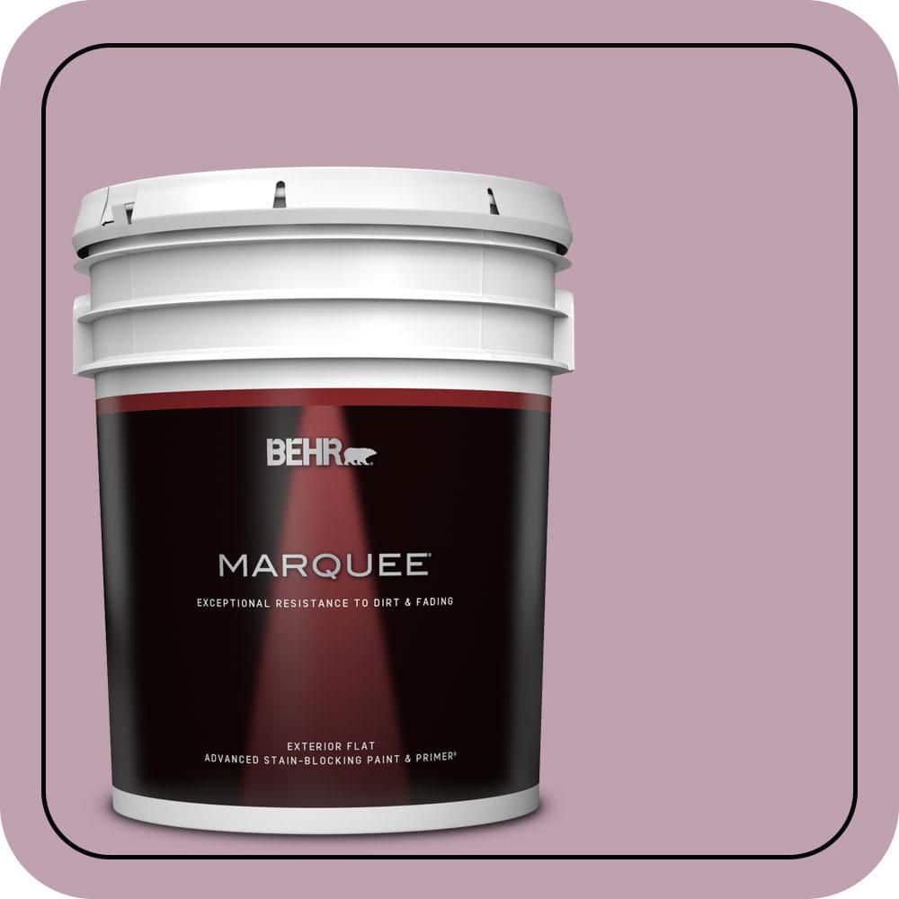 BEHR MARQUEE 5 gal. #S120-4 Decanting Flat Exterior Paint & Primer ...