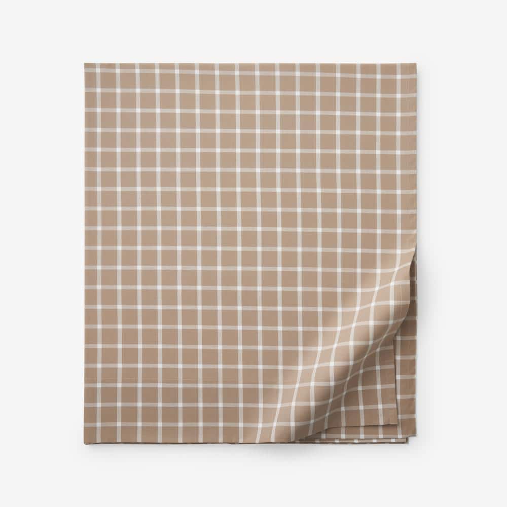 The Company Store Company Cotton Windowpane Yard-Dyed Taupe Cotton ...