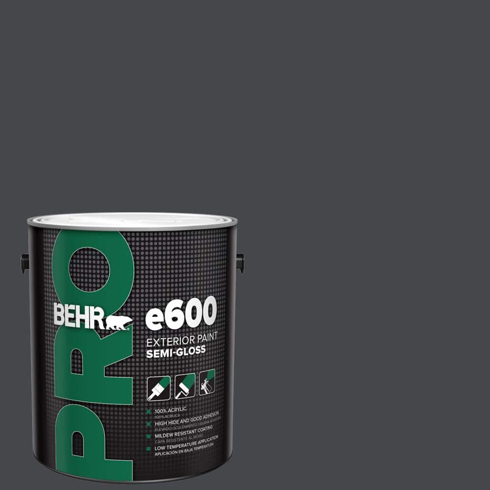 BEHR PRO 1 gal. #PPU26-23A Dark Secret Semi-Gloss Acrylic Exterior ...