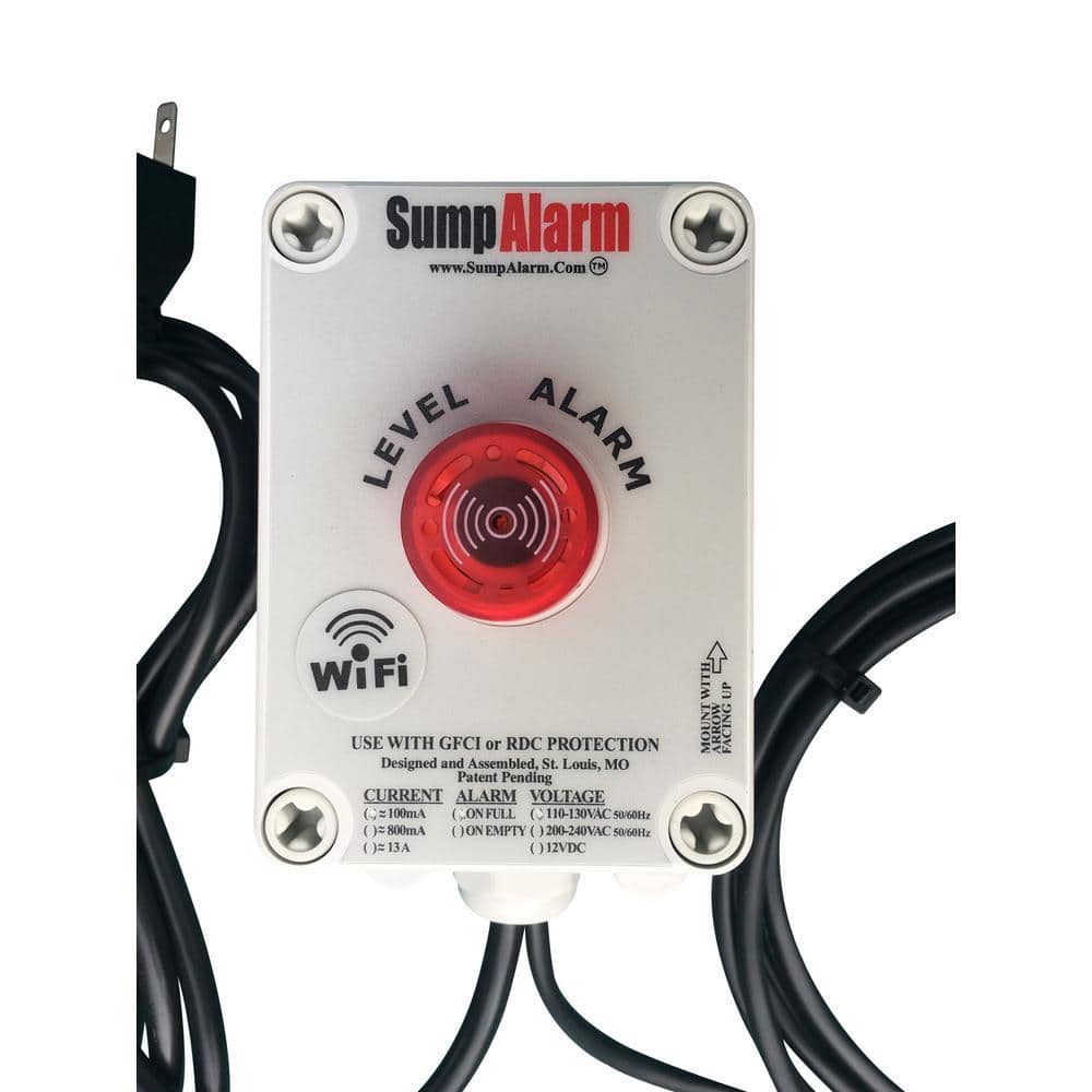 SumpAlarm Wireless (Wi-Fi) In/Outdoor Sump Pump or Septic Tank Monitor ...