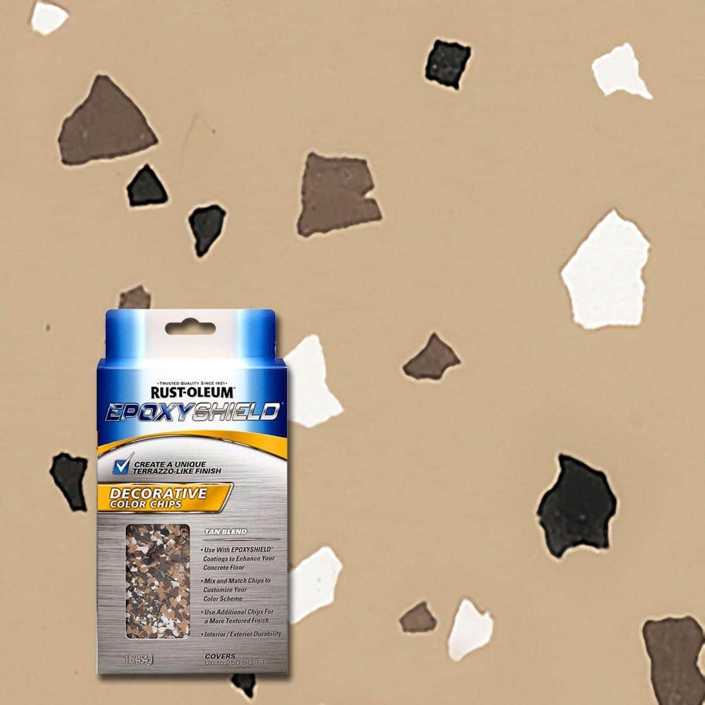 Rust-Oleum EpoxyShield 1 lbs. Tan Blend Decorative Color Chips 238470 ...