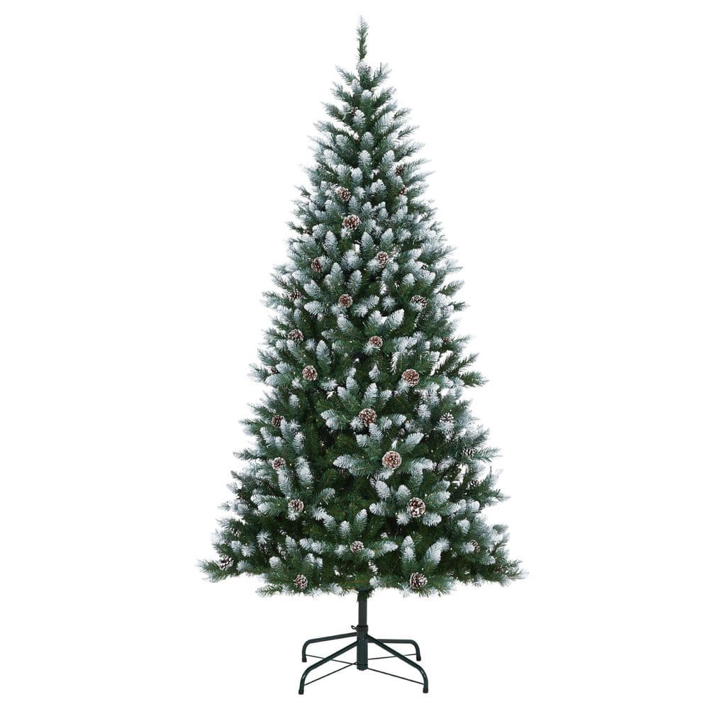 4.5 FT Artificial Christmas Tree, Christmas Tree with Decoration, Metal ...