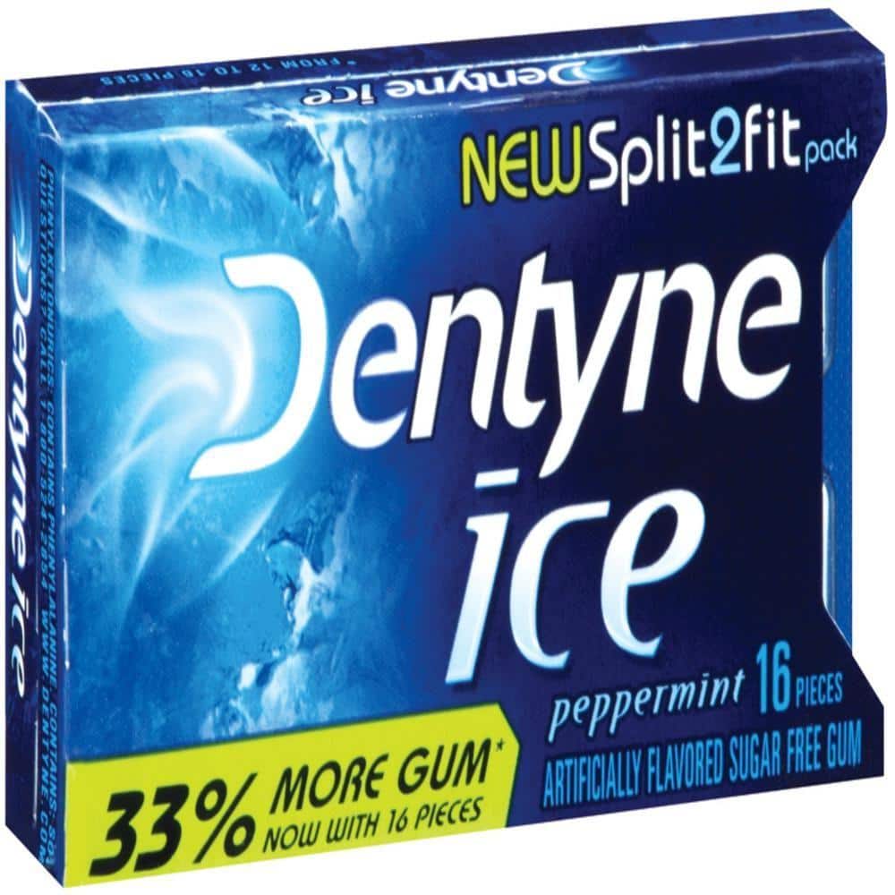 Dentyne Ice Peppermint Split to Fit Gum (16-Piece) 113762 - The Home Depot