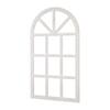 White Window Frame Wall decor Rustic Arch Wooden Window Pane Country ...