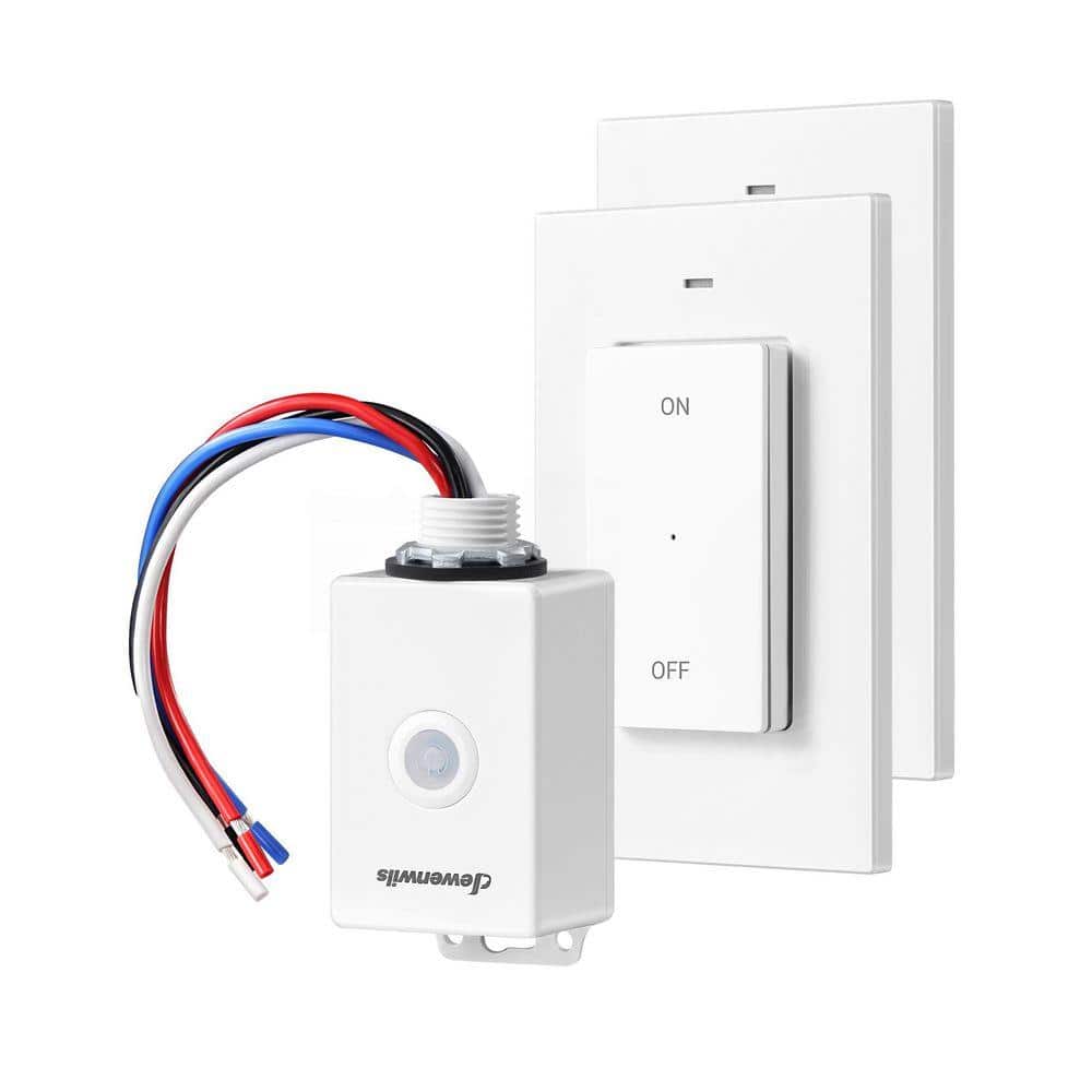 DEWENWILS Outdoor Wireless Remote Control Light 2-Wall Switch and 1 ...