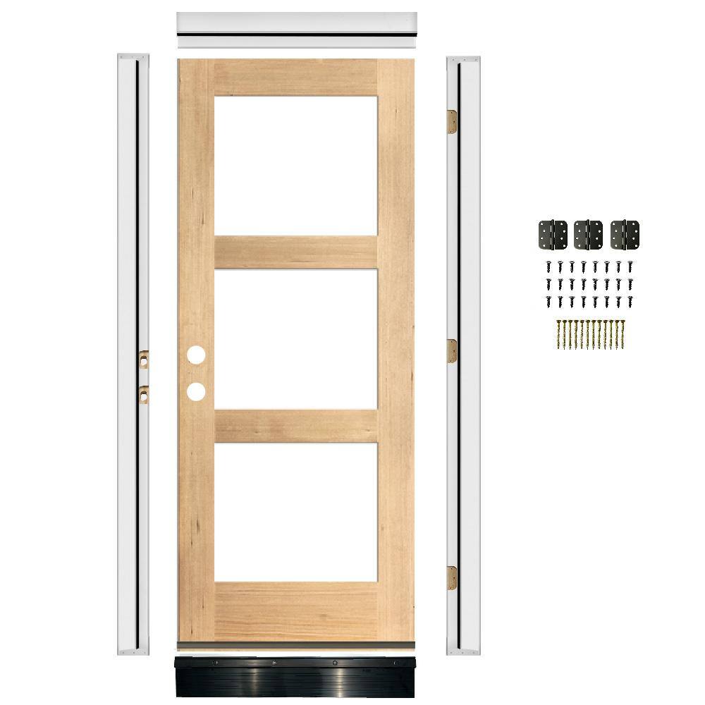 Krosswood Doors DIY RTA KIT 36in.x80in. Modern Hemlock RightHand ...