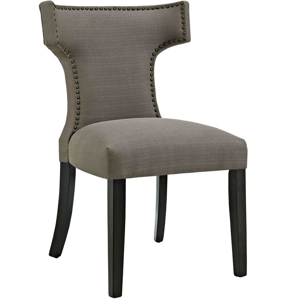 MODWAY Curve Granite Fabric Dining Chair EEI-2221-GRA - The Home Depot