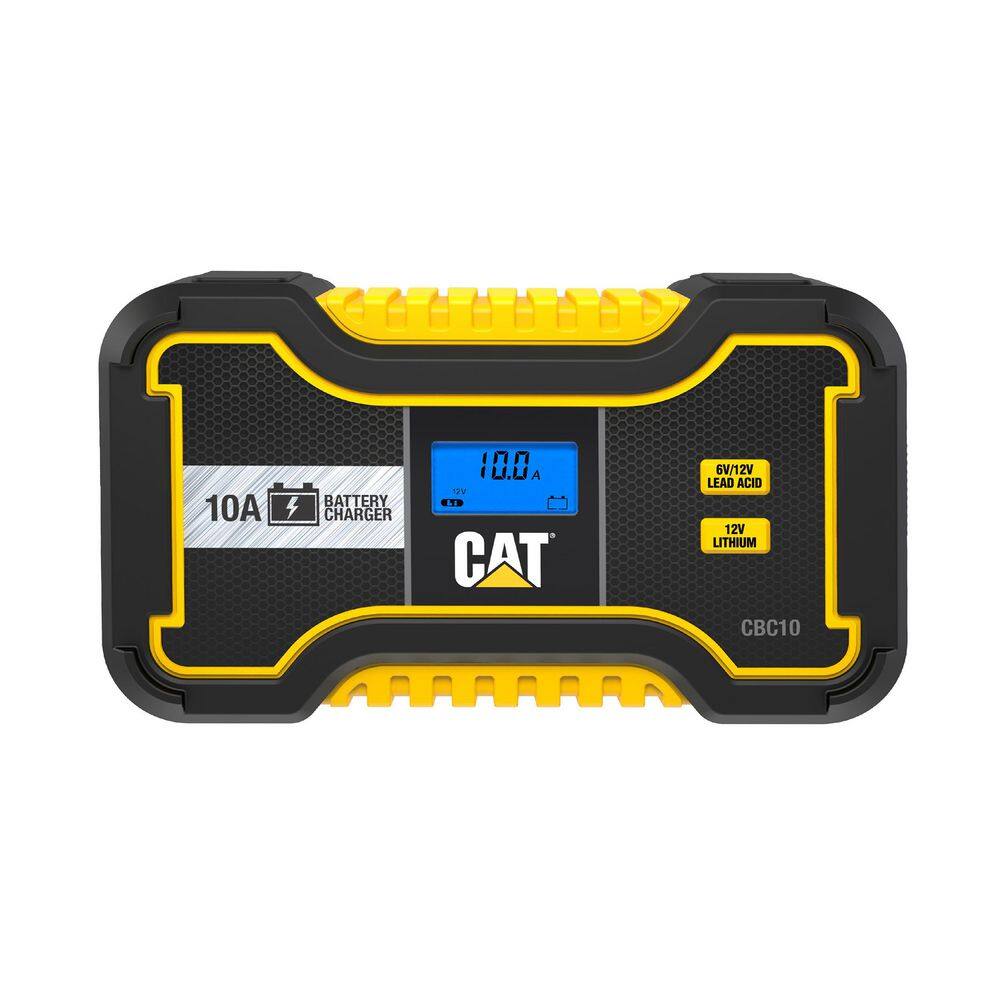 CAT Professional 10 Amp Battery Charger/Battery Maintainer with 6-Volt ...