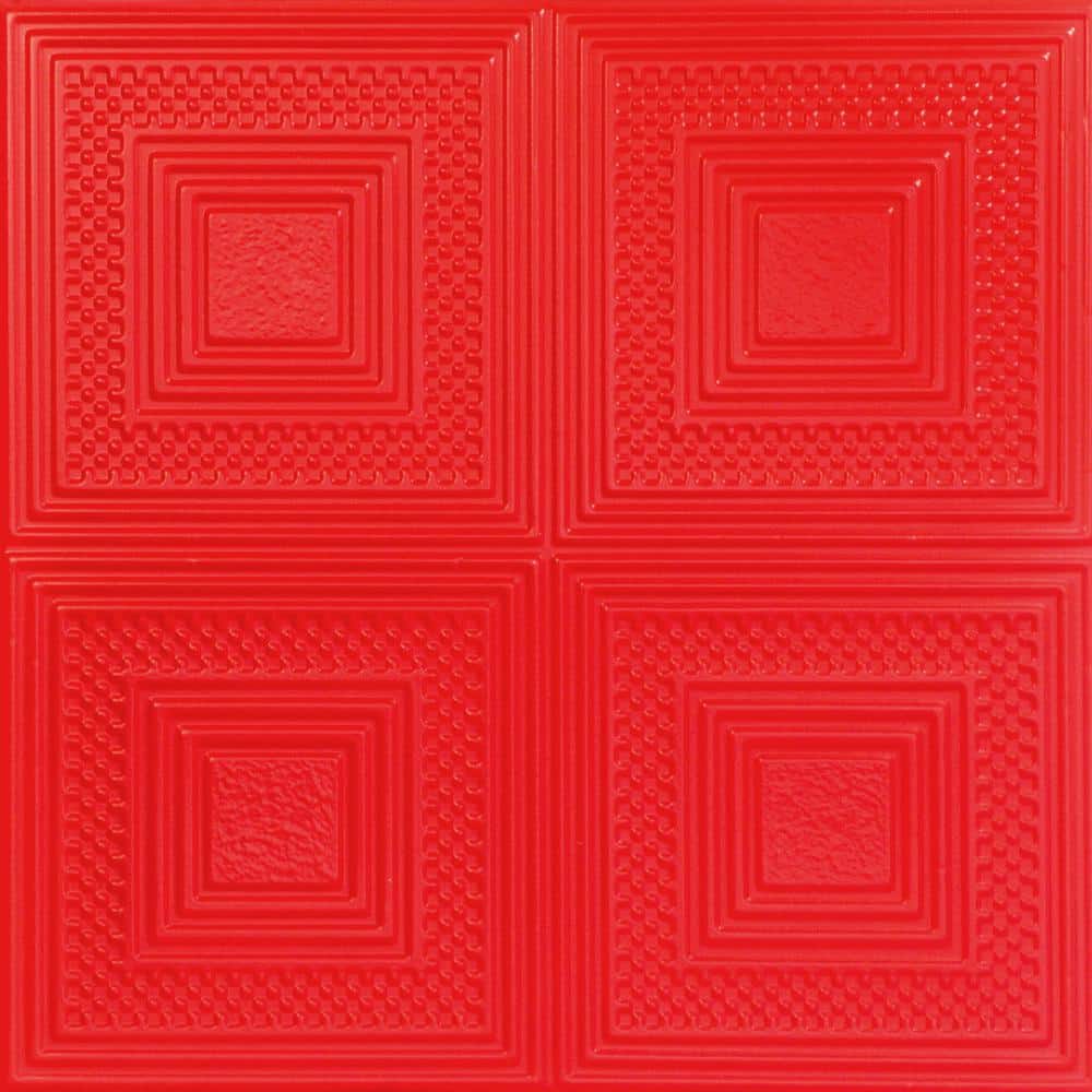 A La Maison Ceilings Nested Squares 1.6 ft. x 1.6 ft. Glue Up Foam ...