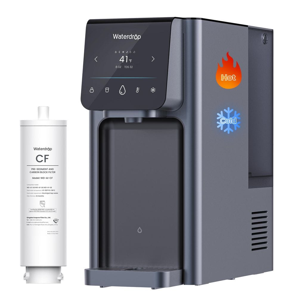 Waterdrop A1 Countertop Reverse Osmosis System, Hot and Cold Water ...