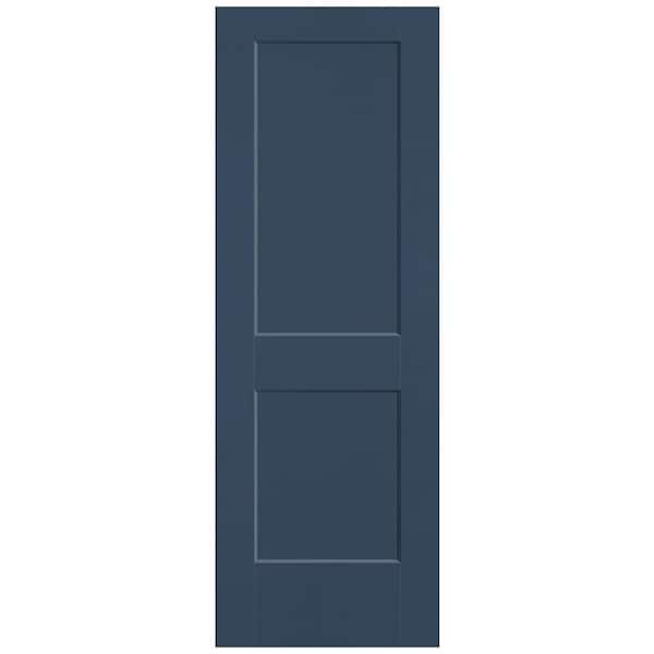 Masonite 28 in. x 80 in. 2-Panel Logan Single Bore Solid Core Night ...