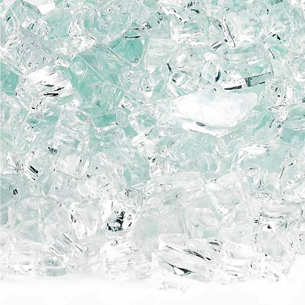 American Fire Glass 1/4 in. Clear Fire Glass 10 lbs. Bag AFF-CLR-10 ...