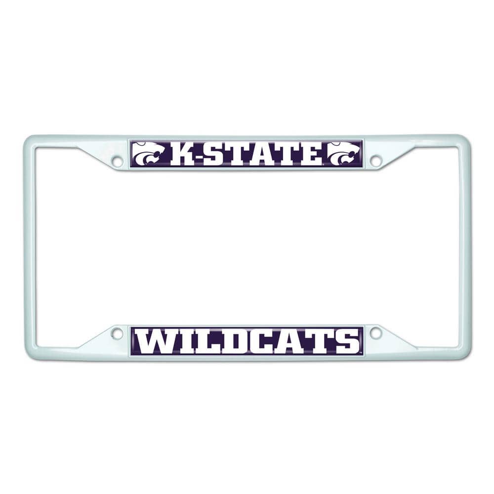 FANMATS Universal Fit Kansas State University License Plate Frame ...