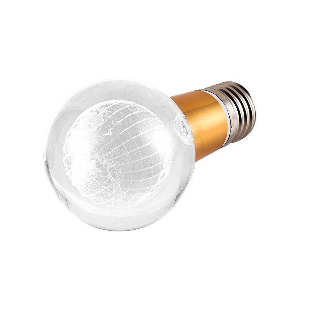 CARRO 5-Watt Equivalent Atlas Globe Shaped E26/27 Crystal LED Light ...