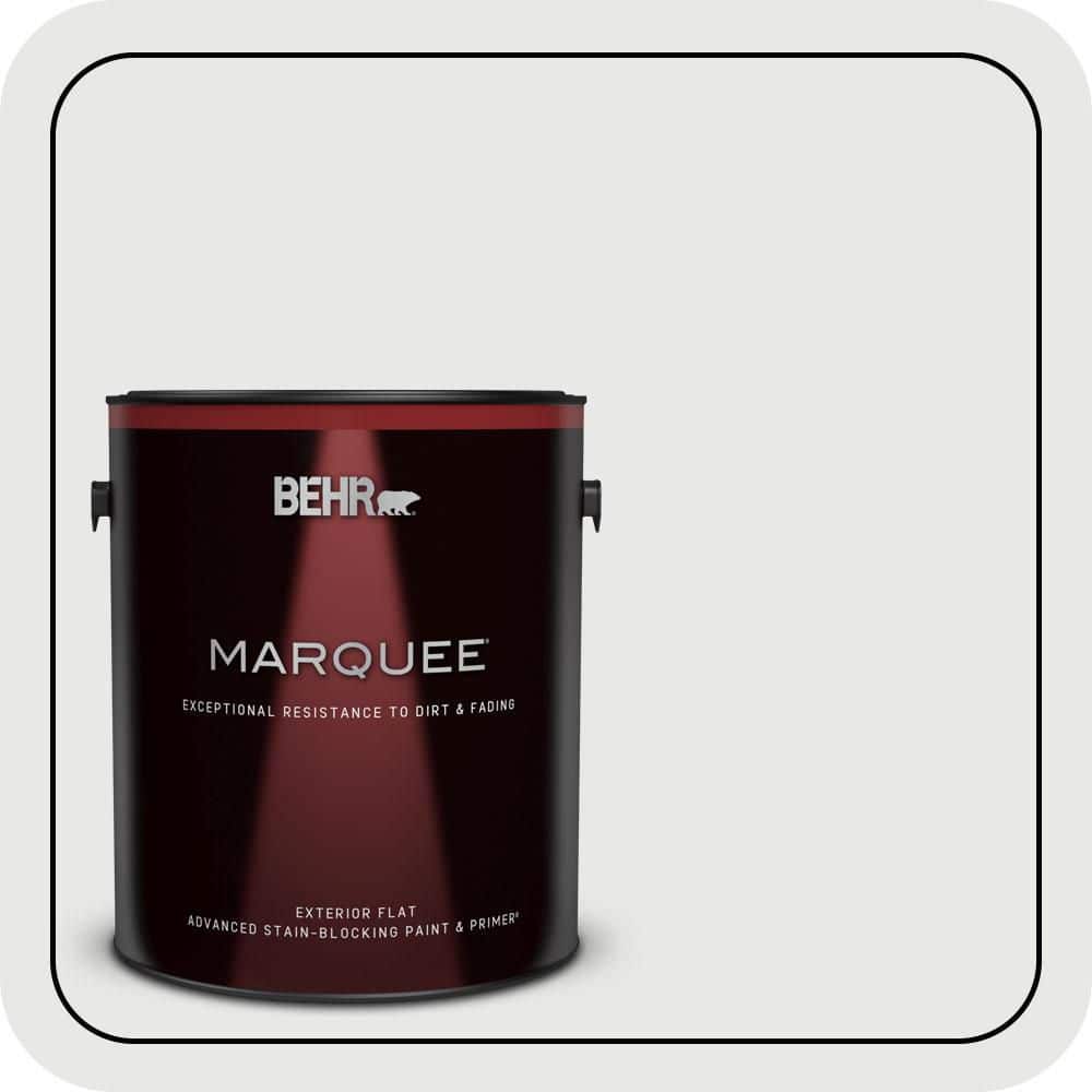 BEHR MARQUEE 1 gal. #ECC-35-2 Quartz Stone Flat Exterior Paint & Primer ...