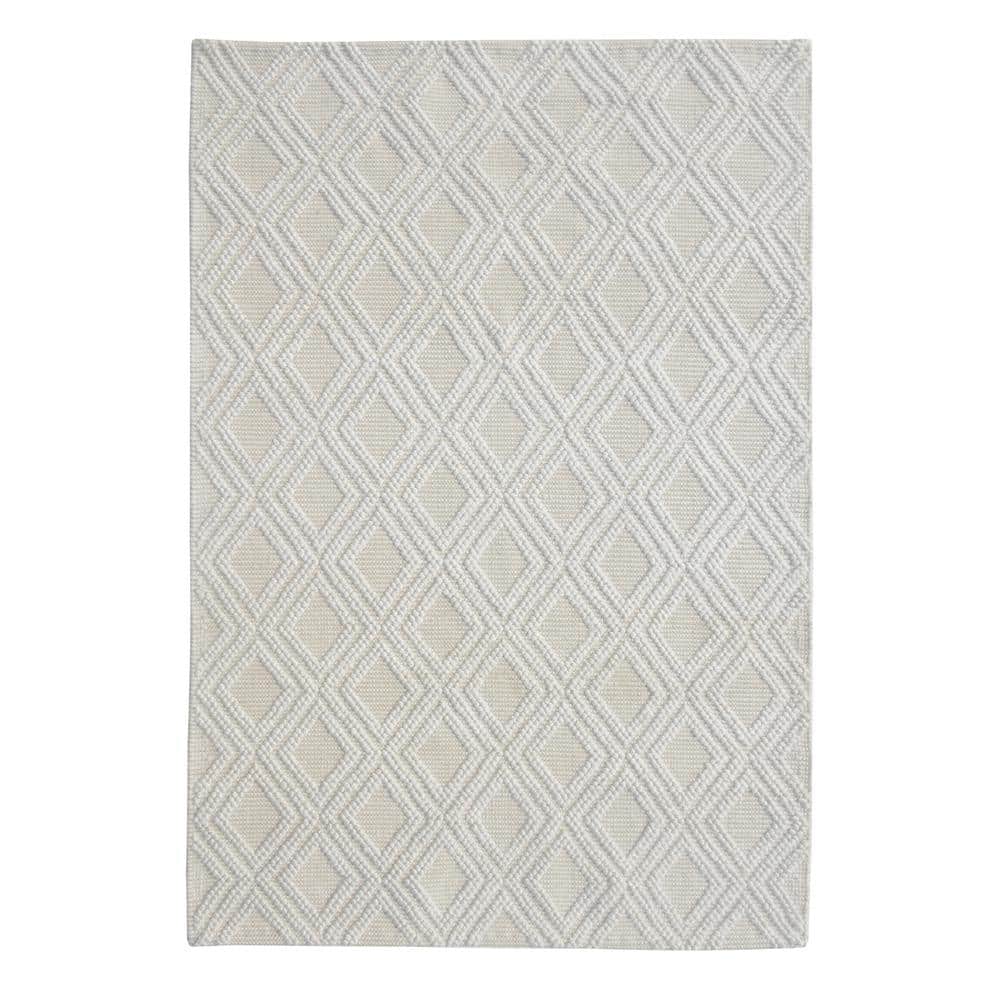 MILLERTON HOME Renewed Ivory 6 ft. x 9 ft. Farmhouse Upcycled Handwoven ...