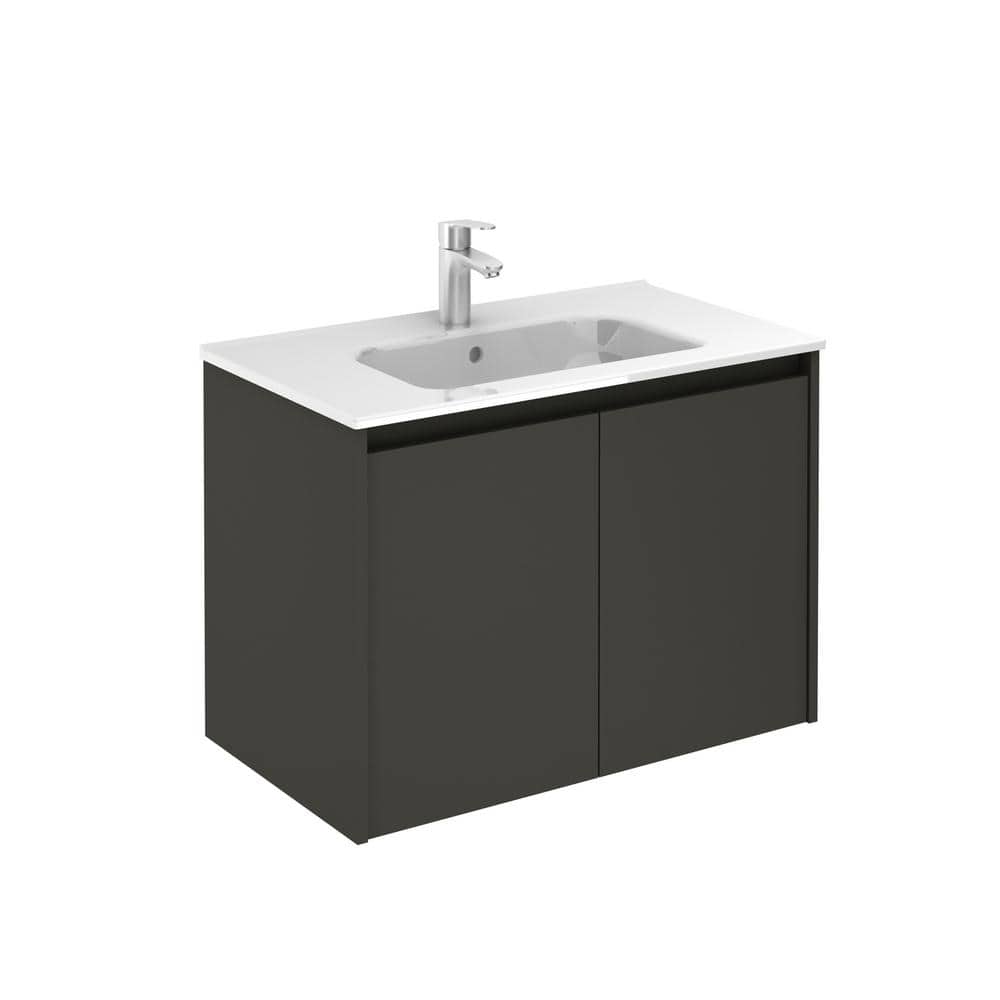 ROYO Sansa 32 in. W x 18 in. D 2/Doors Vanity in Anthracite with ...
